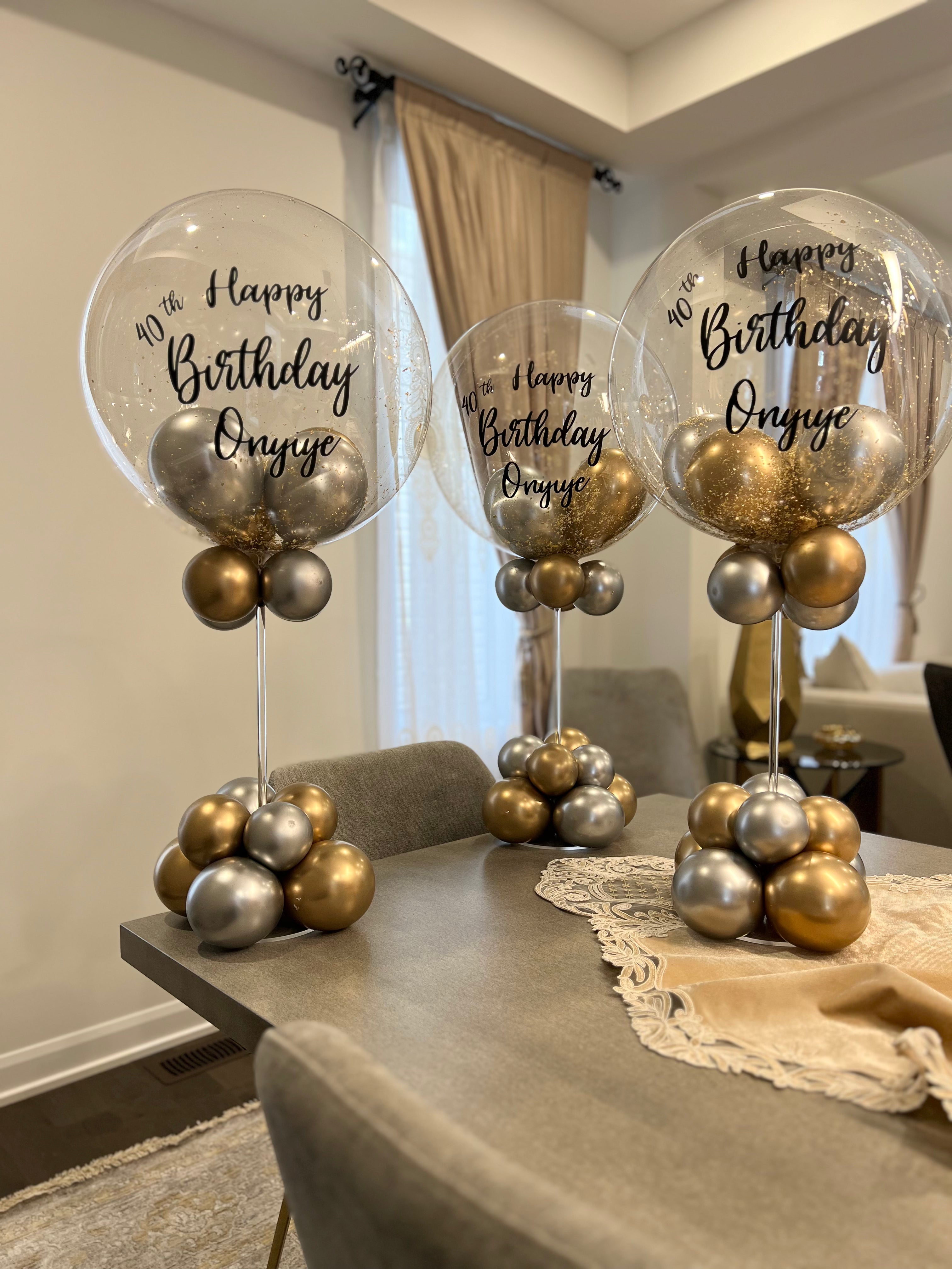 Bubble Balloon Centrepiece – The Balloons Lady